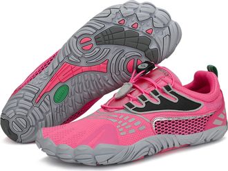 Saguaro Barfußschuhe Herren Barfuss Schuhe Damen Sommer Outdoor Barfussschuhe Leicht rutschfest Barefoot Shoes for Women Men, Pink 40EU