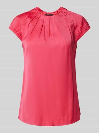 Comma Bluse mit Schl&uuml;sselloch-Ausschnitt