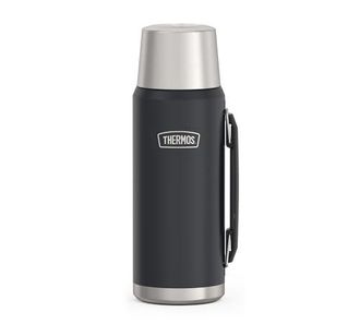 Thermos ICON BEVERAGE BOTTLE Bouteille isotherme, 1,20 l, gris/graphite mat, 1200 ml, avec gobelet, avec poign&eacute;e, chaude 24 h/froid pendant 24 h, passe au lav
