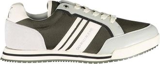 Calvin Klein Homme, Chaussures, Multicolore, Taille: 42 EU Baskets Homme Vert en Polyester Chaussures de Sport