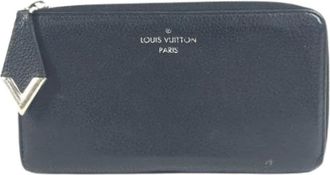Louis Vuitton Portefeuille long (bi-pli) M60146 doccasion - Femme - Pre-owned - Noir - Taille: ONE Size