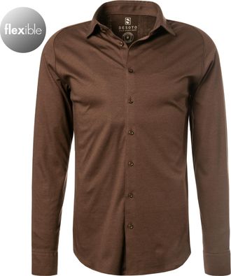 DeSoto Herren Hemd braun meliert