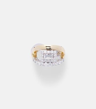 Yeprem Boucle doreille unique Whisper Ear en or 18 ct et diamants