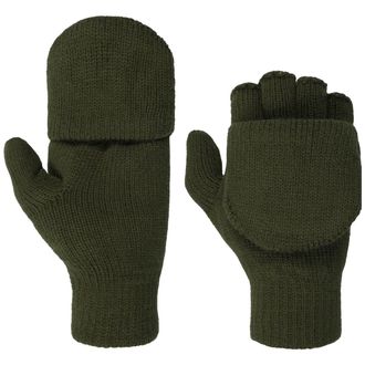 LIPODO Thinsulate Fingerless Handschuhe Damen/Herren - Unisex - Fingerlose Strickhandschuhe - Herbst/Winter- Waschbar - F&auml;ustlinge Einfarbig - Winterhandschu