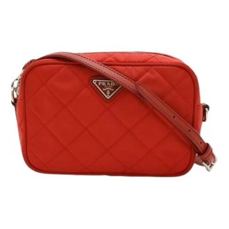 Prada Sac bandouli&egrave;re en cuir vintage Pre-owned - Femme - Pre-owned - Rouge - Taille: ONE Size