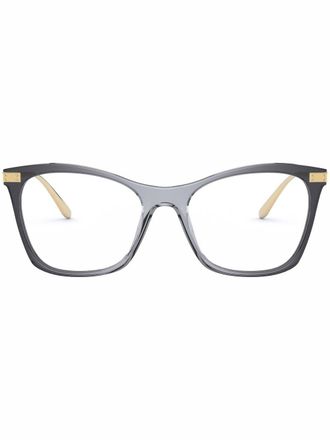 Dolce & Gabbana Eyewear Eckige Brille mit Farbverlauf-Optik - Grau