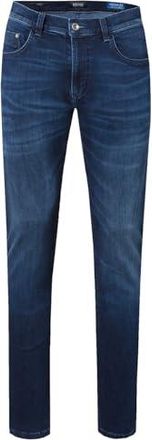 Pioneer Authentic Jeans Eric 6814 Jean pour homme Coupe droite Bleu denim délavé Bleu foncé usé 6814 42 W, Bleu foncé usé 6814, 42W / 32L