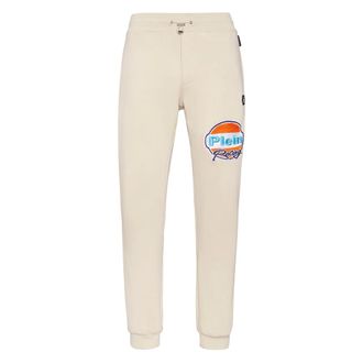 Philipp Plein Homme, Pantalons, Beige, Taille: 3XL Pantalons de surv&ecirc;tement Racing