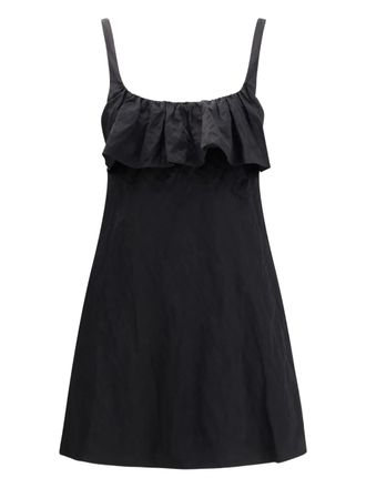 Chlo&eacute; robe volant&eacute;e &agrave; dos ouvert - Noir