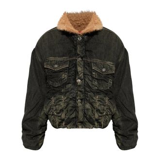 Diesel D-Curly-Fsj Jacket - Homme - Vestes - Noir - Taille: XL