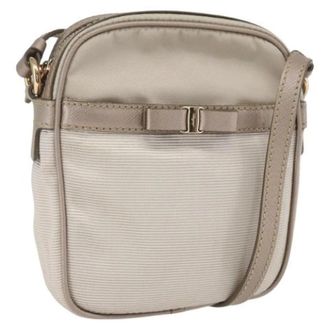 Ferragamo Pre-owned Nylon Schultertasche - - Pre-owned - Damen - Beige - ONE SIZE