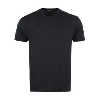 Tom Ford T-Shirt aus Baumwolle mit Rundhalsausschnitt - - Tops - Herren - Schwarzk - S