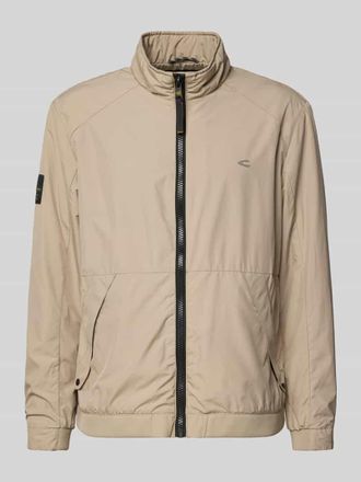 Camel Active Blouson mit Logo-Print und Stehkragen