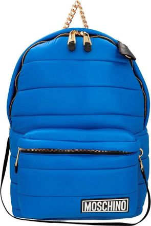 Moschino Businesstaschen & Reisegepäck - Quilted Hooded Backpack - Gr. unisize - in Blau - für Damen