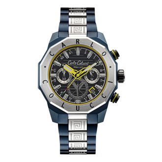 Carlo Colucci Runde Edelstahluhr - - Accessories - Herren - Grau - ONE SIZE