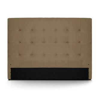 Menzzo Luxor Kopfteil Bett 160cm mit Kunstlederbezug Taupe