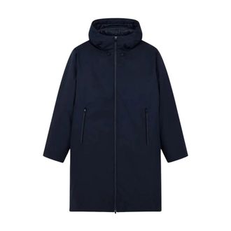 Emporio Armani Caban-Jacke mit Kapuze - - Coats - Herren - Blau - L
