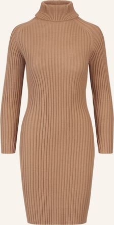 Apart Rippenstrickkleid braun