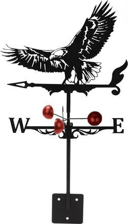 Generic Wetterfahne Aus Metall, Windanzeiger, Windmessger&auml;T f&uuml;R Den Au&szlig;Enbereich, Bauernhaus, Scheune, Schuppen, Terrasse, Garten(C)