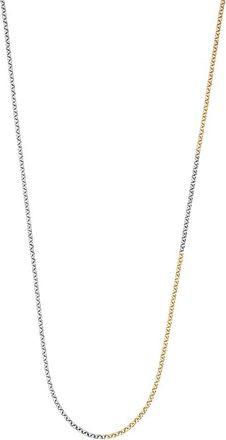 Engelsrufer Damen Erbskette Halskette aus Sterling Silber rhodiniert und vergoldet in gold und silber - Karabinerverschluss - Länge: 45cm