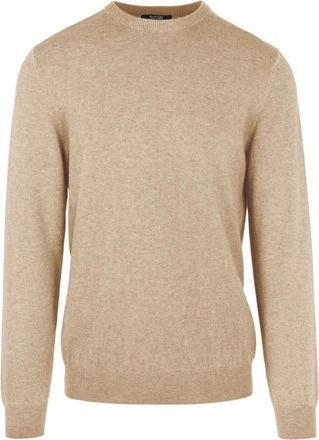 Bomboogie Homme, Pulls, Beige, Taille: M Pull ras du cou en laine m&eacute;rinos teint &agrave; froid