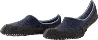 Falke Stoppersocken Cosyshoe Invisible M Hp Wolle rutschhemmende Noppen 1 Paar, Blau Darkblue 6681, 45-46