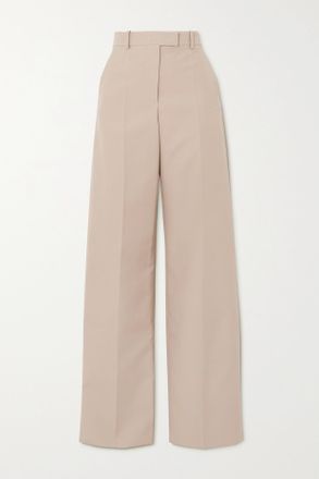 Valentino Garavani Hose Mit Geradem Bein Aus Grain De Poudre Aus Wolle - Neutral