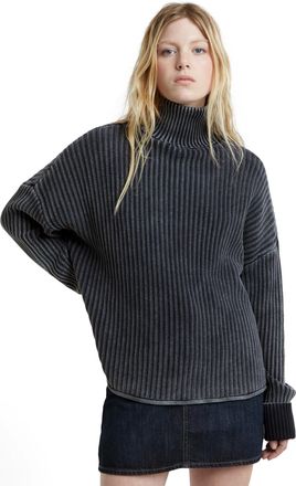 G-Star G-Star Damen Loose Overdyed Turtle Knitted Pullover, Blau (Osaka Blue D25752-D467-3873), XS