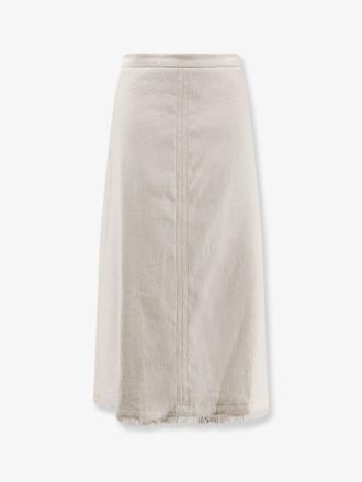 Max Mara Smmfiocchi linen and cotton skirt - S MAX MARA - gender_Woman