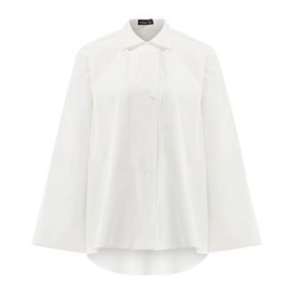 van Laack Femme, Blouses et Chemises, Blanc, Taille: 44 FR Blouse Tizita
