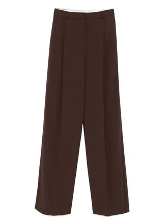 Elisabetta Franchi Plissierte Hose - Braun