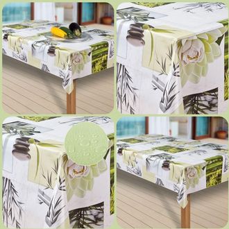 Laro Wachstuch-Tischdecke Abwaschbar Garten-Tischdecke Wachstischdecke PVC Plastik-Tischdecken Eckig Meterware Wasserabweisend Abwischbar |03|, Größe:118x2