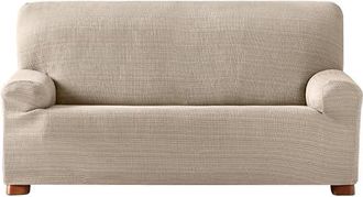 Eysa Aquiles Elastisch Sofa Überwurf 4 Sitzer Farbe 00-Ecru, Polyester-Baumwolle, Ecru, 37 x 29 x 11 cm, 1 Einheiten