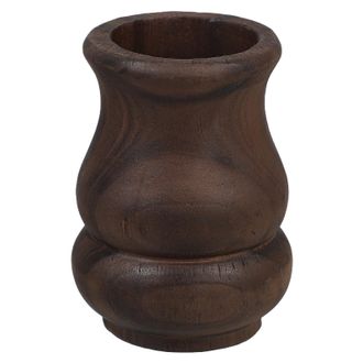 Lurrose Vintage Kleine Holzvase Dekorativ für Getrocknete Blumen Tischdeko Rustikal für Wohnraum Hochzeit Geschenk