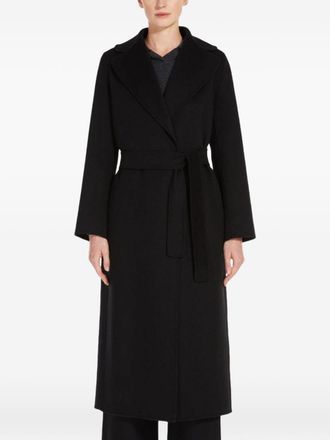 Max Mara Womens Coat Poldo Black Virgin Wool