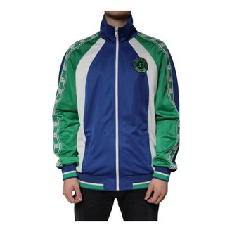 Dolce & Gabbana Multicolor Bomberjacke mit Logodetails - - Jackets - Herren - Mehrfarbig - 2XL