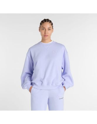 New Balance Athletics - Sweat ras de cou en tissu &eacute;ponge - Aube-Violet