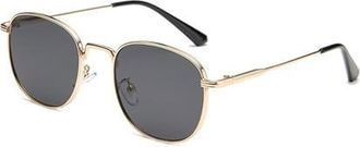 Generic Lunettes De Soleil Tendance En M&eacute;tal For Hommes Et Femmes, Monture Fine, Id&eacute;ales For Les Sports Vacances Plein Air(Gold)