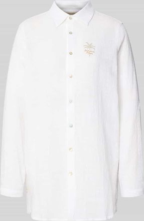 Banana Moon Relaxed Fit Hemdbluse mit floralem Print Modell Zelena