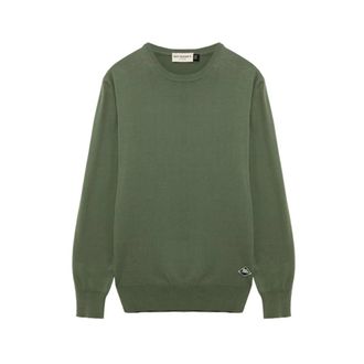 Roy Rogers Maglia girocollo 4 seasons in cotone - - Knitwear - Herren - Gr&uuml;n - 2XL