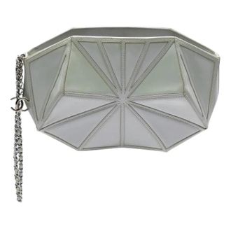 Chanel Pre-owned Lambskin Wrist Strap Clutch - - Pre-owned - Damen - Wei&szlig; - ONE SIZE