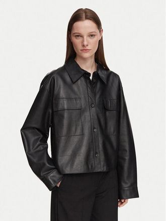 Max Mara Lederjacke Piovra 2625446021 Schwarz Regular Fit