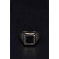 Guidi Silver Ring w/ Kangaroo Leather 925
