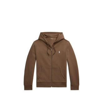 Polo Ralph Lauren Kapuzenpullover mit durchgehendem Rei&szlig;verschluss in Beige