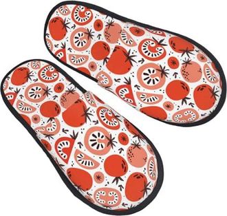 Generic Pantoufles En Feutre Tomate Mignonne Int&eacute;ressante Doux Hiver Pantoufles R&eacute;utilisables Chaussons Invit&eacute;s Pour Camping Homme H&ocirc;tel M