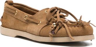 Golden Goose Suede Tie-Fastening Loafer - Brown
