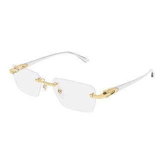 Cartier Rechteckige Brille - - Accessories - Herren - Gelb - 57 MM