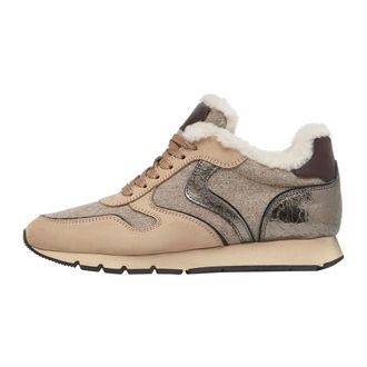 Voile Blanche Femme, Chaussures, Beige, Taille: 36 EU Baskets doublées en peau de mouton Julia FUR