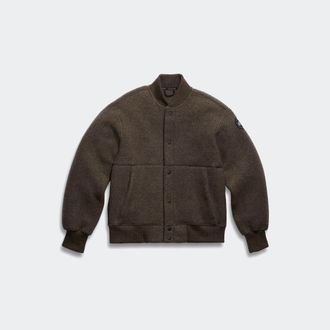 Canada Goose Hudson Bomberjacke aus Fleece - Black Label (M&auml;nnlich, Terra, XL)