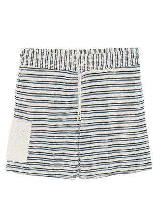 CHÉ Studios short Matias rayé - Tons neutres